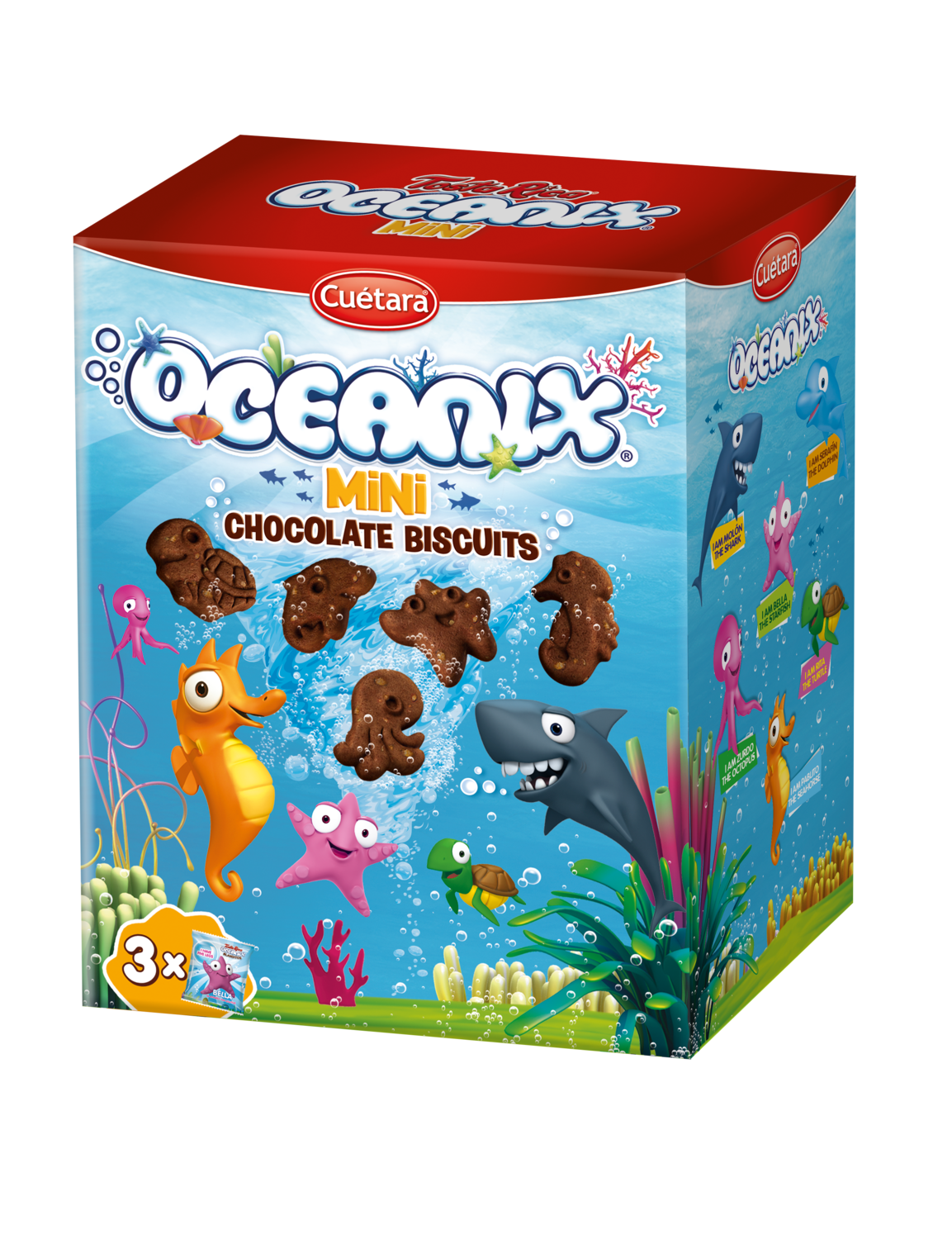CUETARA OCEANIX MINI CHOCOLATE 120 GR PACK
