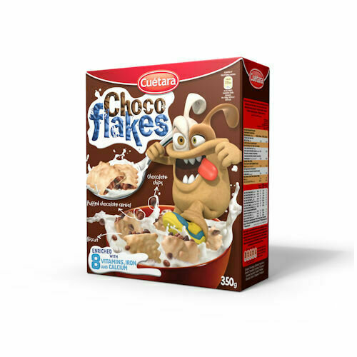 CUETARA CHOCO FLAKES 350GR PER PACK