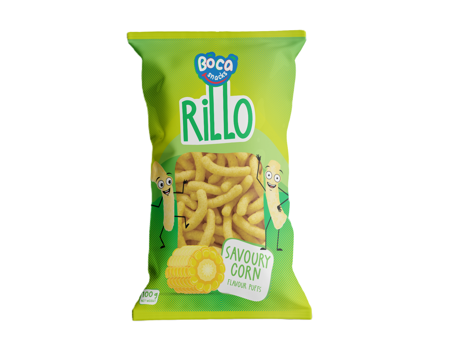 BOCA RILLO SAVOURY CORN 100 G PER PACK