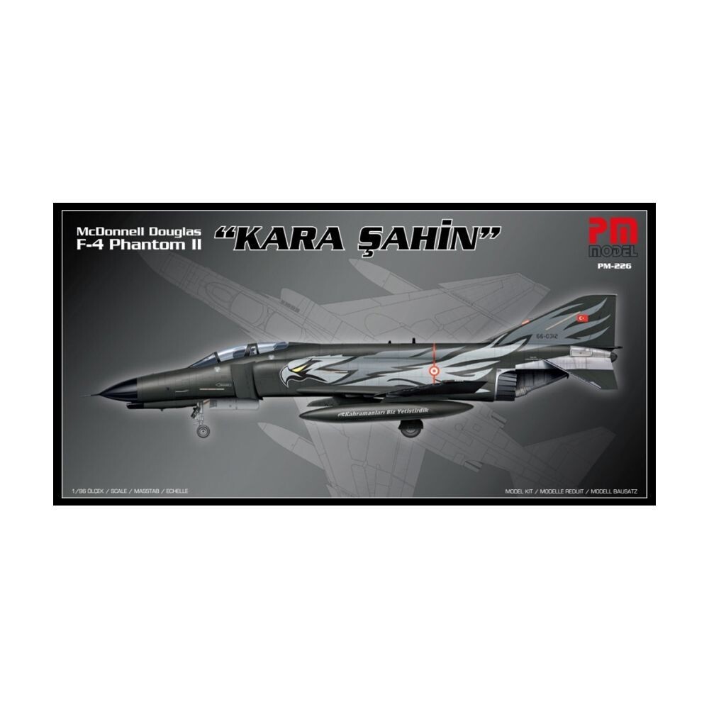 PM Model PM-226 F-4 Phantom II Kara Şahin (Black Falcon) Model Kit 1:96 ...