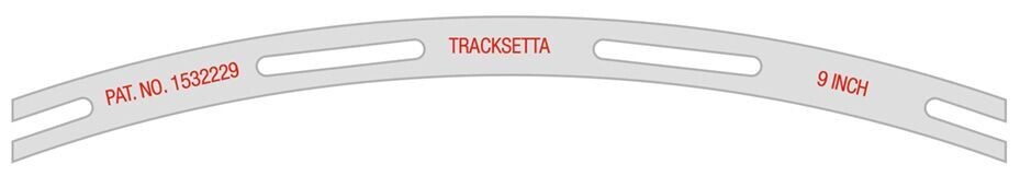 Peco NT9 Tracksetta Template 9" Radius N/009 Gauge