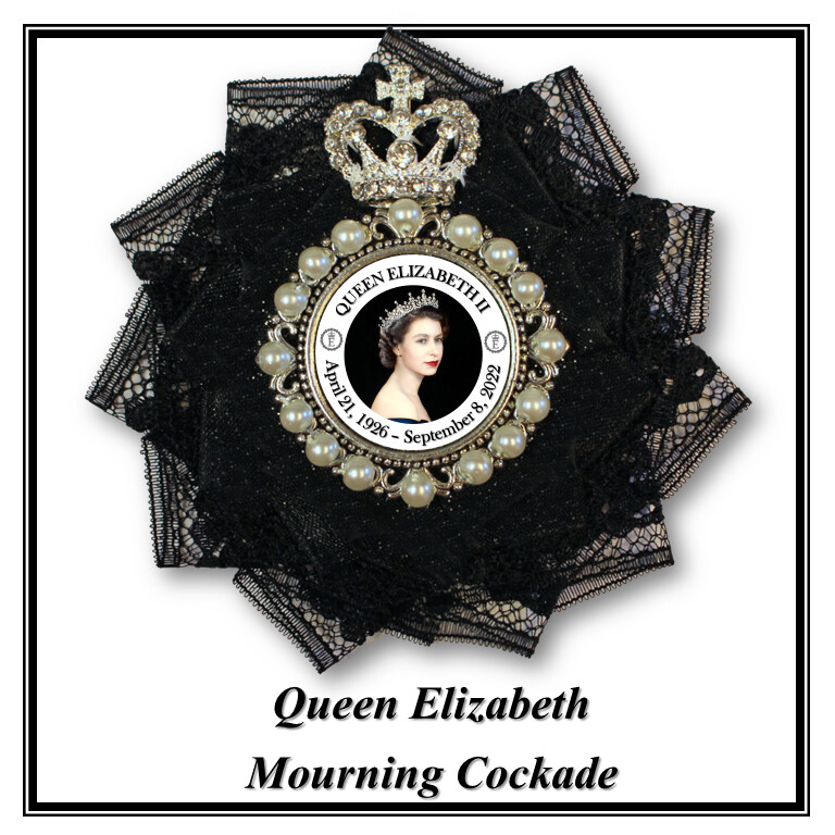 Queen Elizabeth Mourning Cockade