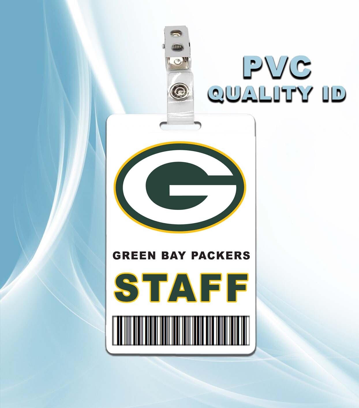 NFL Green Bay Packers Staff Pass ID Badge PVC