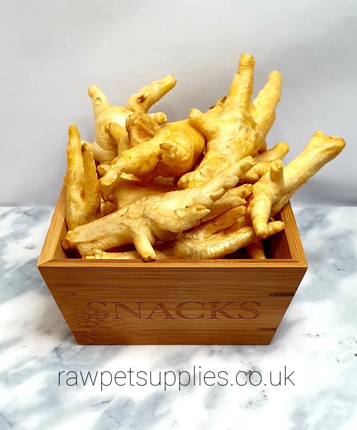 Puffed Chicken Feet (each) NO CLAWS!