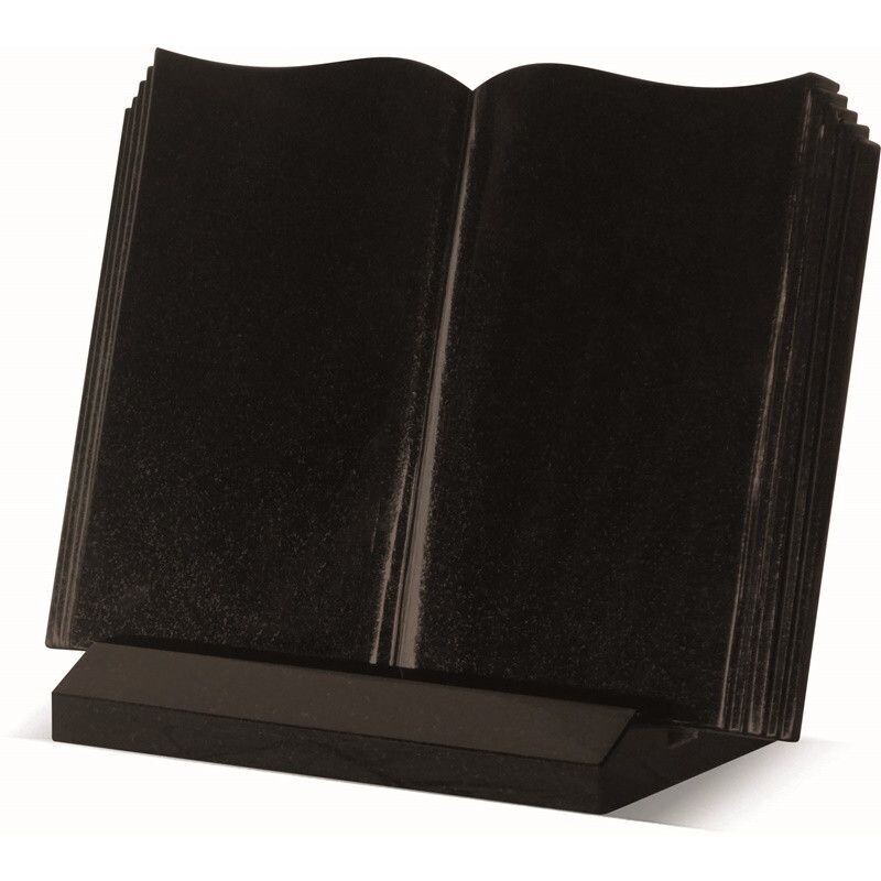 Plaque livre avec socle by Sansone Collection 35 x 25 x2cm Noir fin