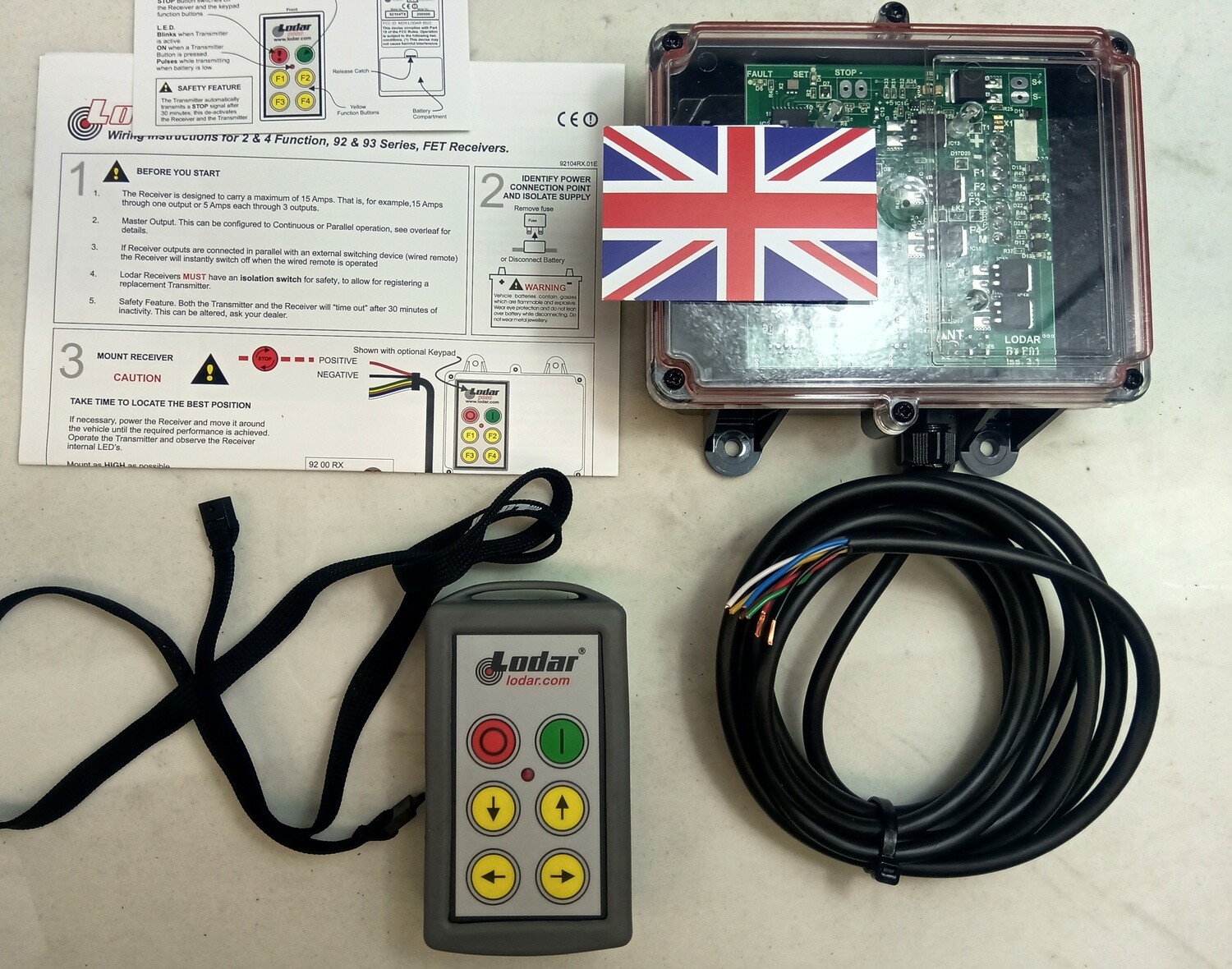 Lodar Radio Remote Control 4 Functions WATER CART | Hydraulic Online ...