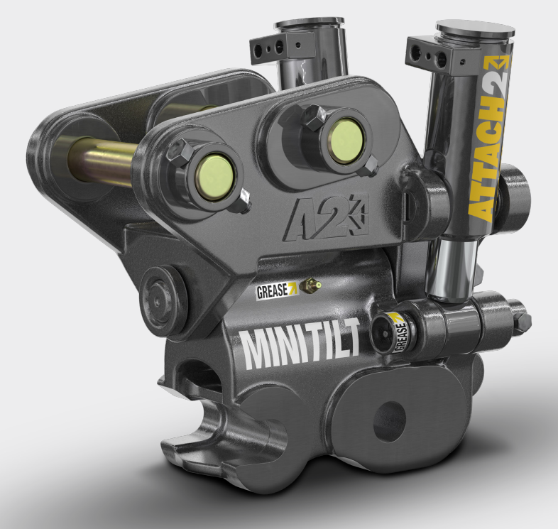 Attach2 Mini-Tilt Hitch for Small Excavators Hydraulic Plumb up Kit ...