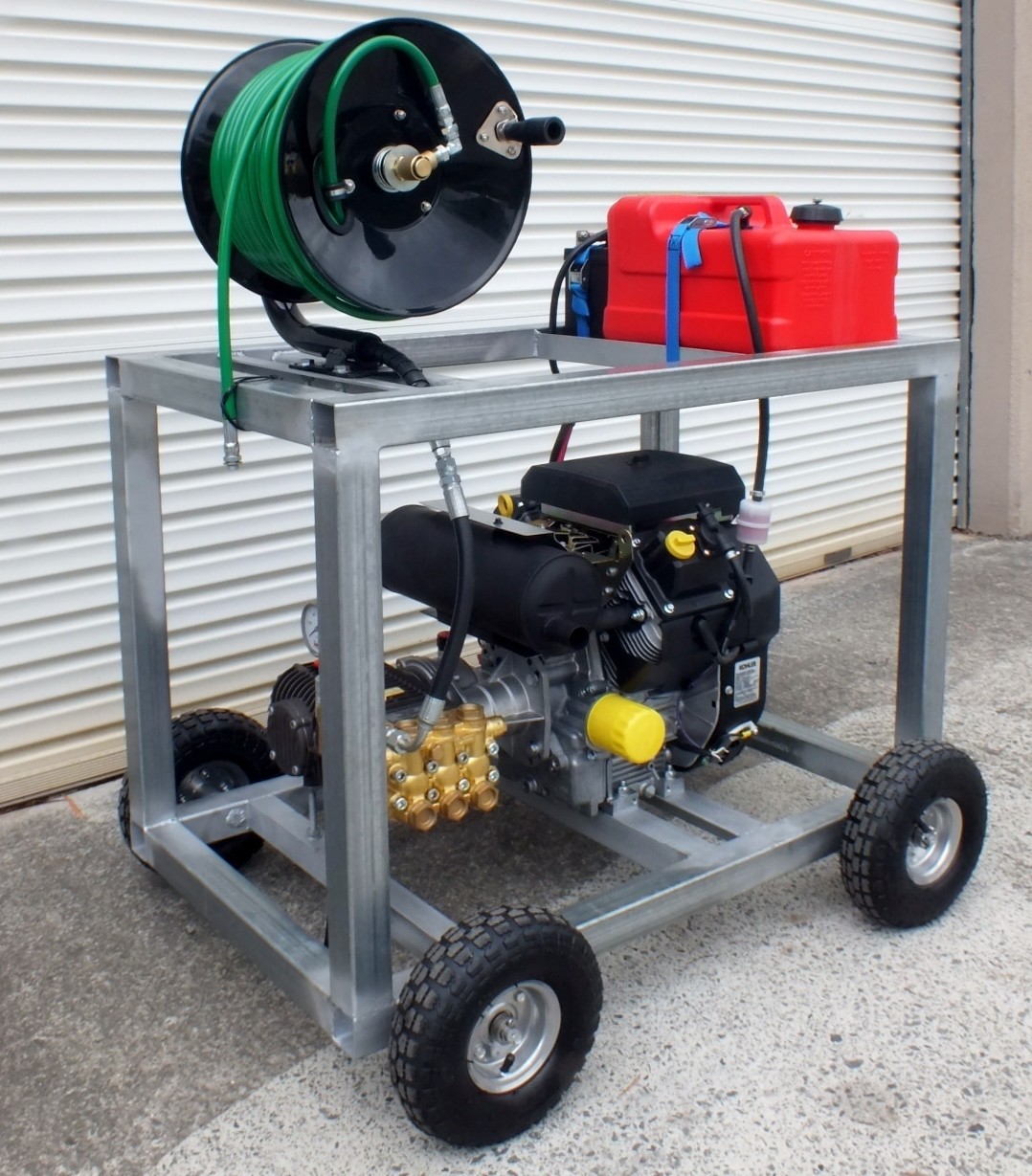 Kohler 20HP Sewer Drain Cleaner Jetter Hose & Reel - Hydraulic Online ...