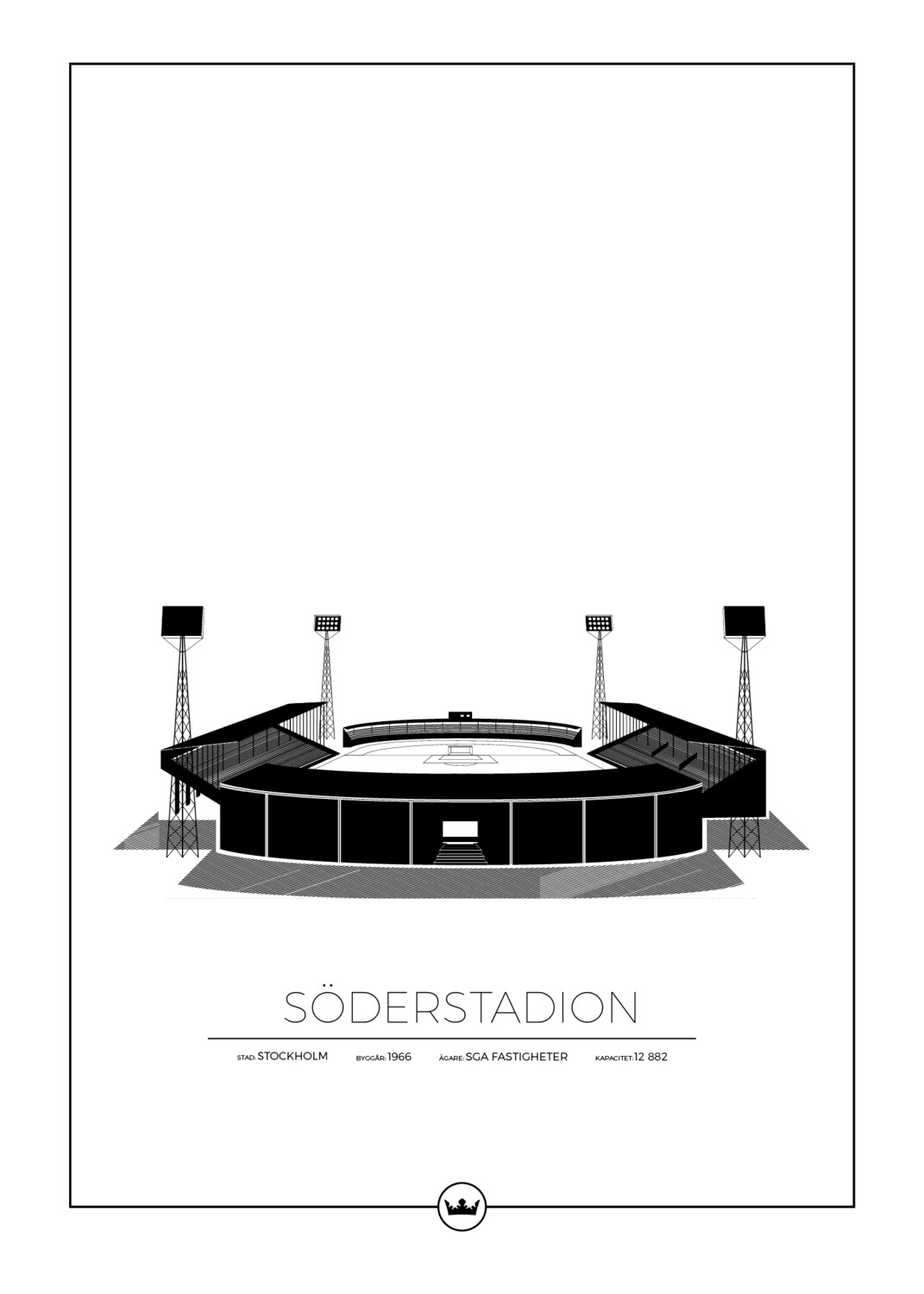 Posters Av Söderstadion - Stockholm