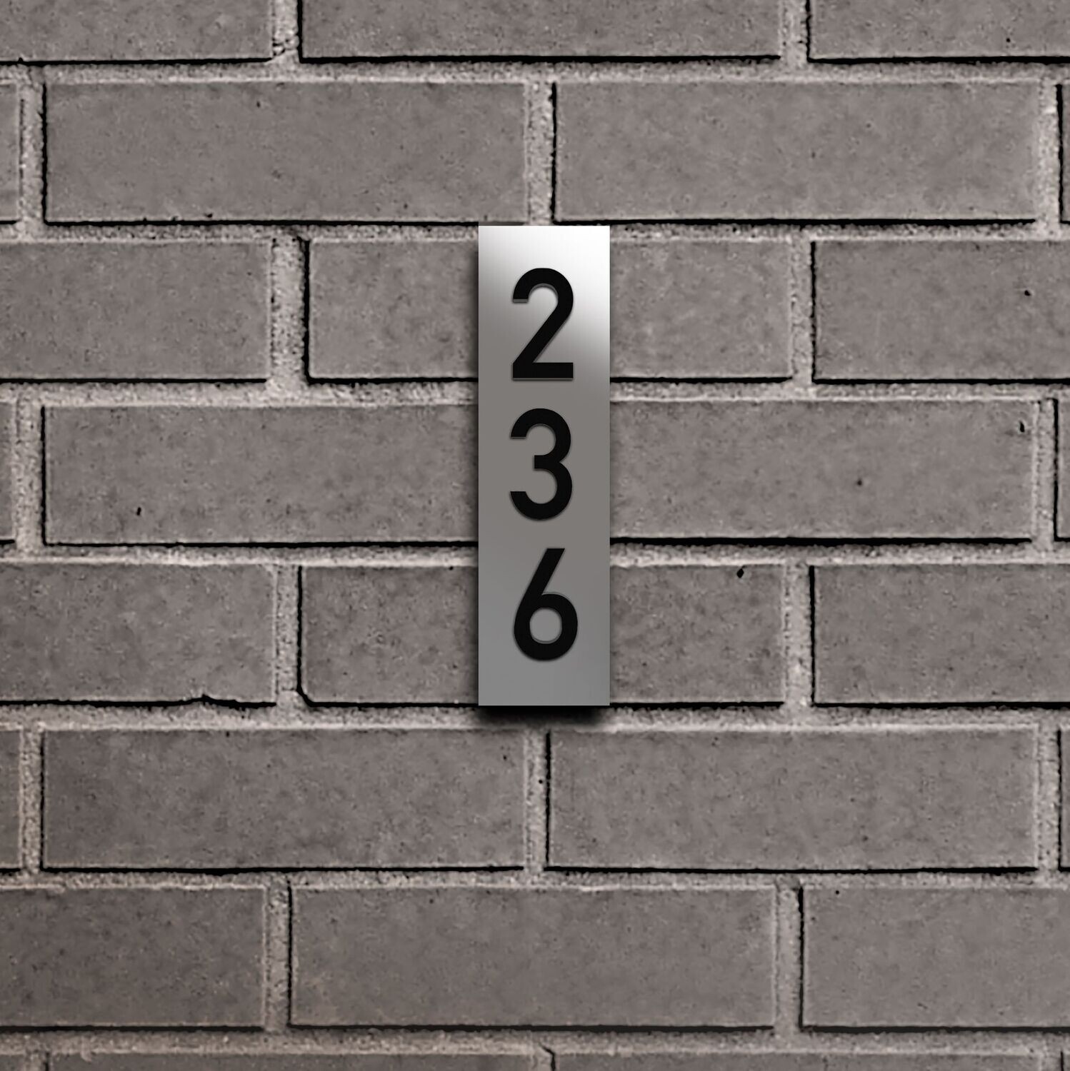 Verta Silver House Number Sign | 3D Numbers | 2 Size options | Floating ...