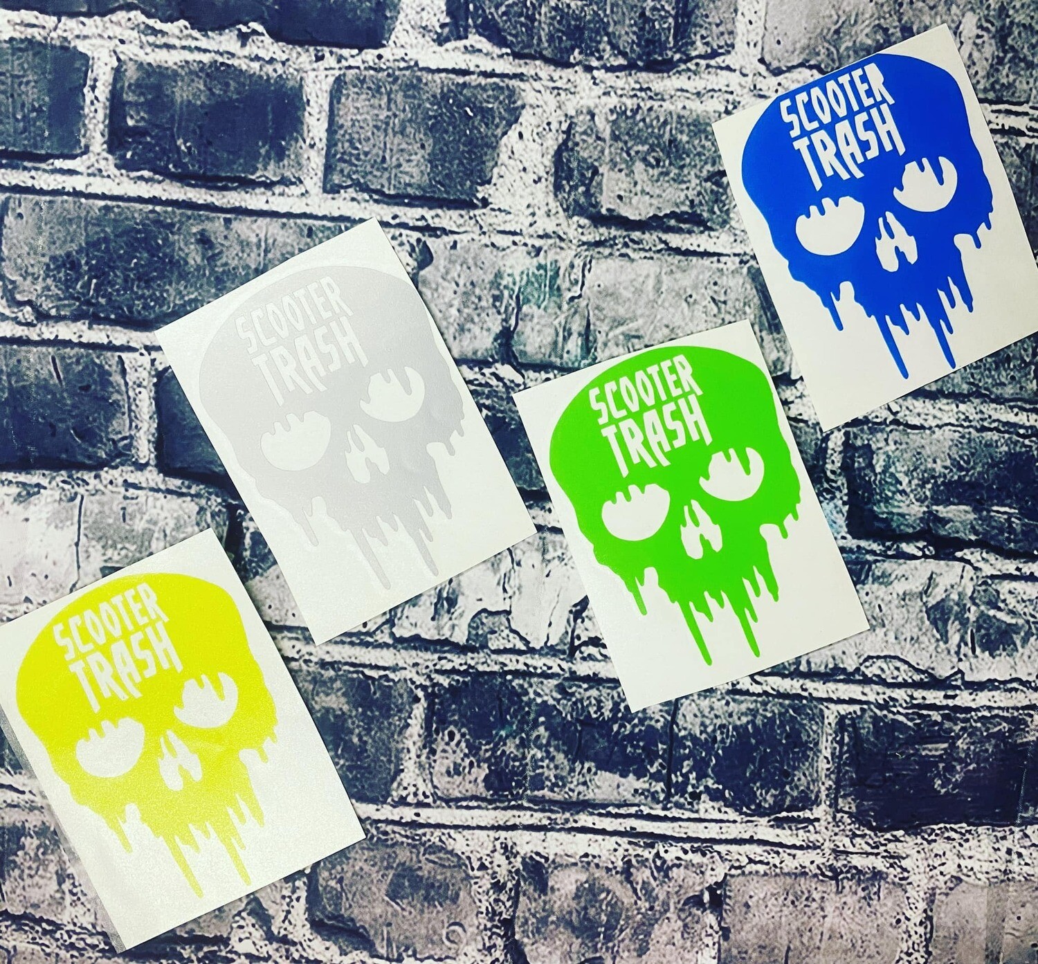 SKULL LOGO (5 INCH SET OF 2) - STICKERS