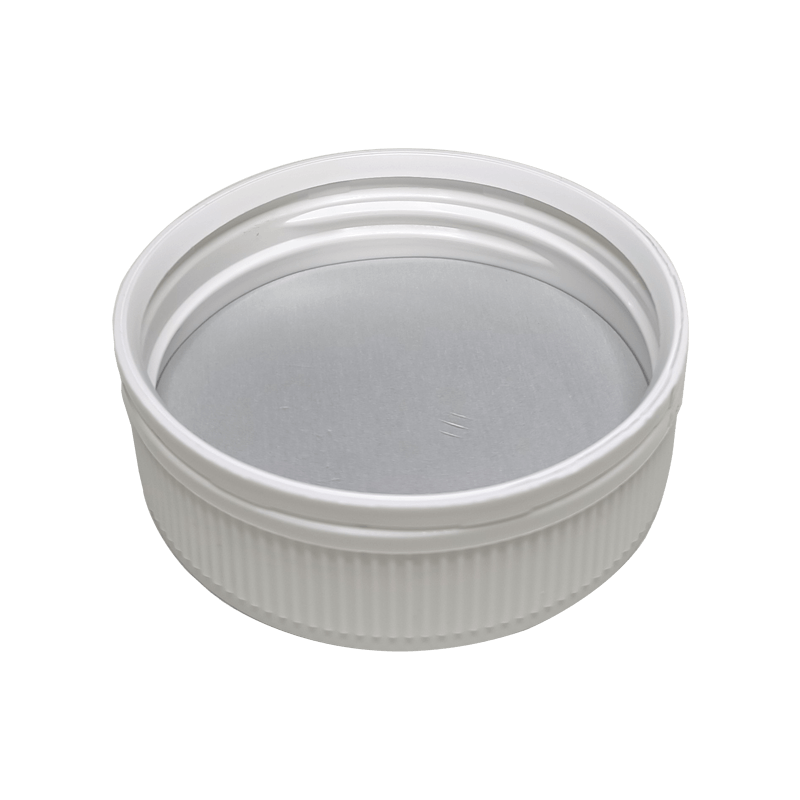 63mm White TE Cap with Cello + Foil Wads - Primo Plastics