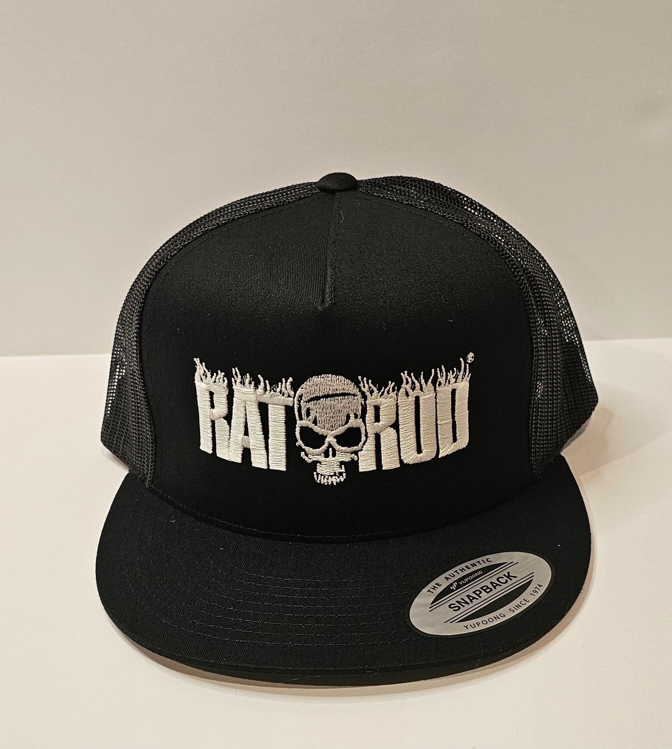 RATROD Hat Embroidered Flat Bill
