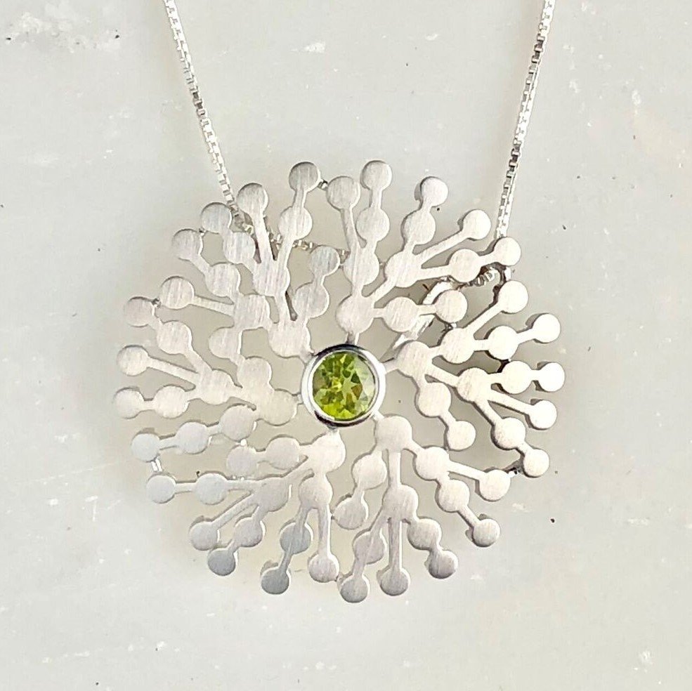Breuning 32/03236-0 Sterling Silver Pendant with Peridot (Chain not ...