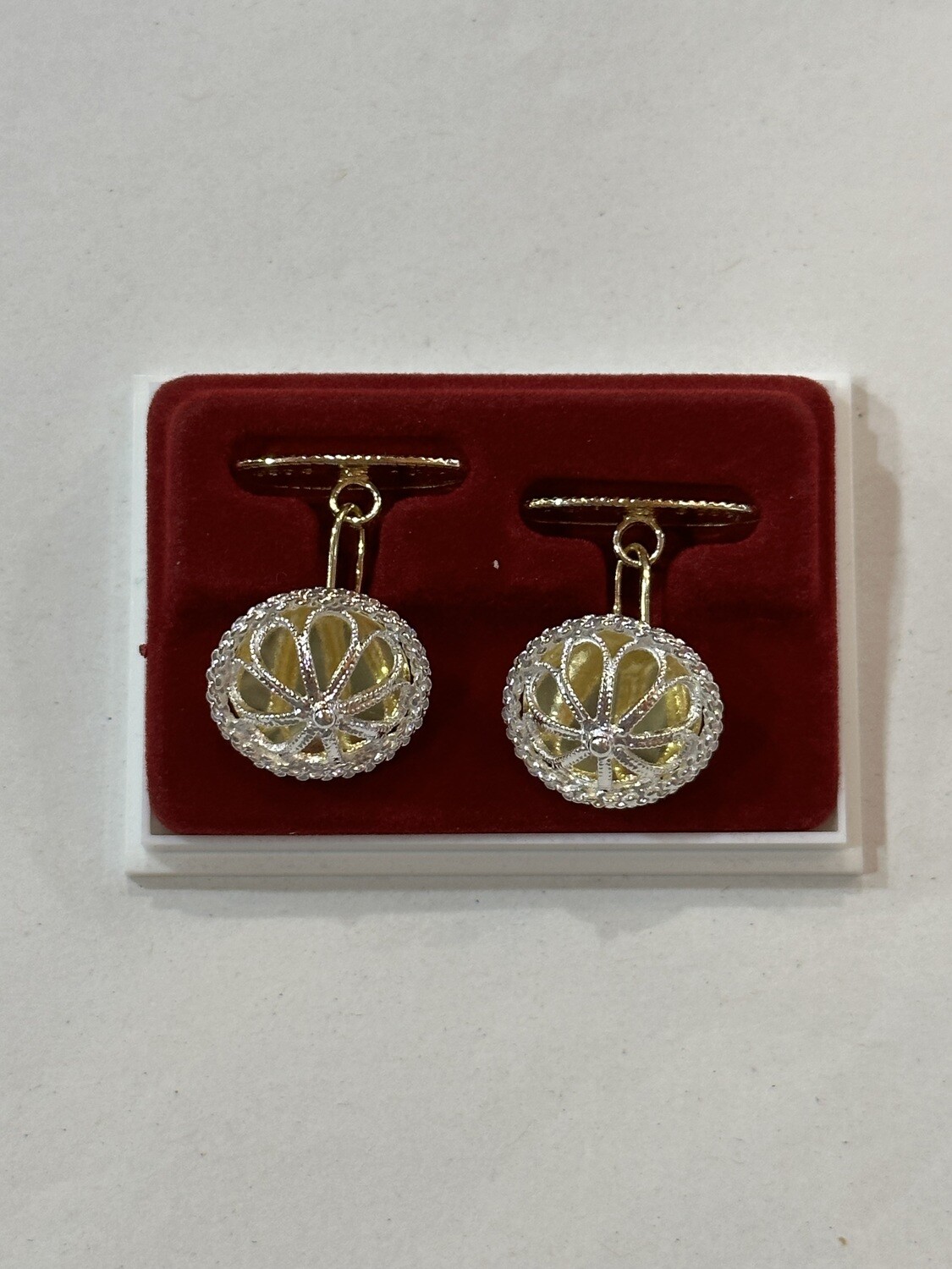 Solje Cuff Links White