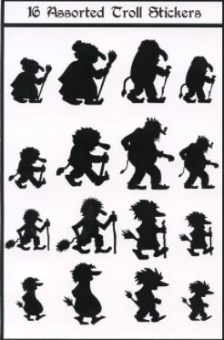 Troll Stickers Sheet Of 16