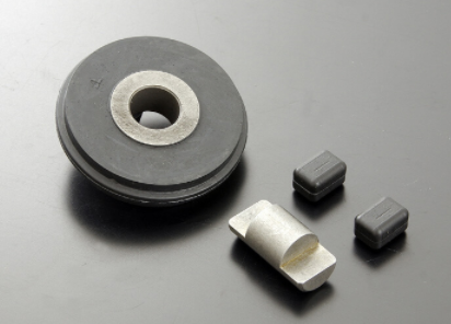 Rubber roller pivot shaft Centre Wheel and Rubbers Set