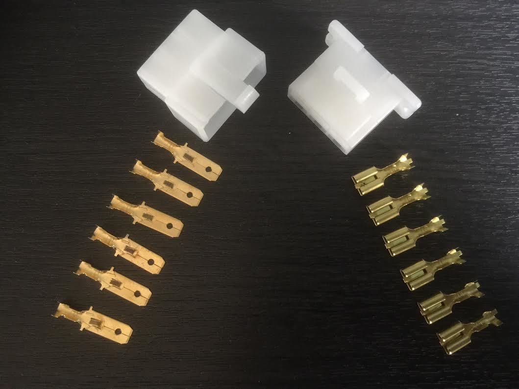 Japanese style 6 pin flat electrical plug 6 way 20amp quick connect ...