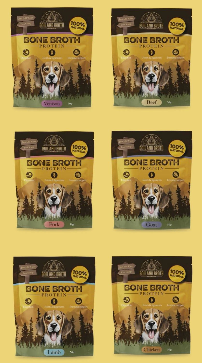 Boil & Broth Dehydrated Goat Bone Broth Powder 50g