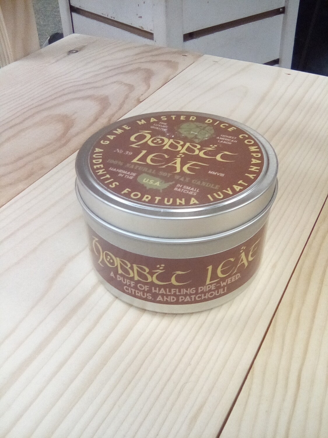 Hobbit Leaf Gaming Candle