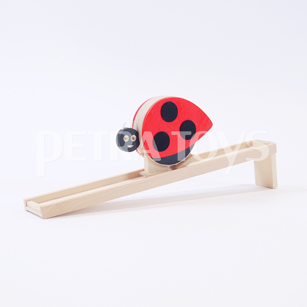 Petra Toys Lady Bug Wooden Ramp Walker