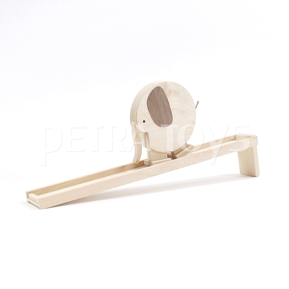 Elephant Wooden Ramp Walker - Natural