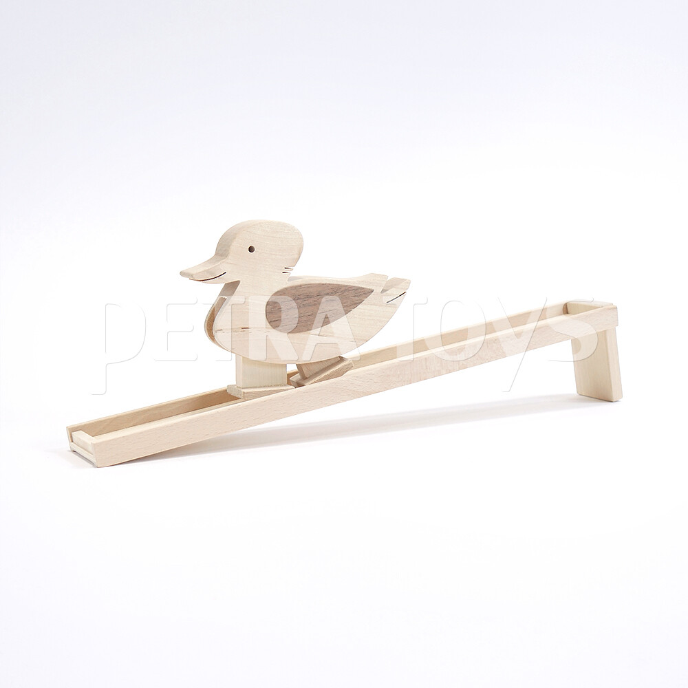 Petra Toys Duck Wooden Ramp Walker - Natural