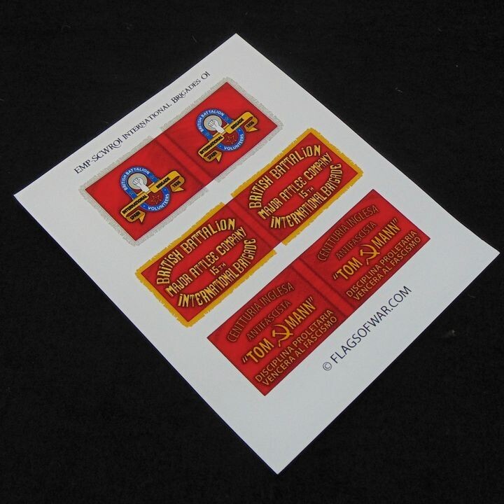 28mm, Flags of War, SCW: Republican Flags for the British International ...