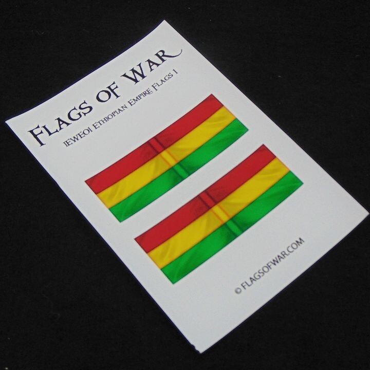 28mm, Flags of War, Interwar/WW2: Ethiopian Empire Flags (1)