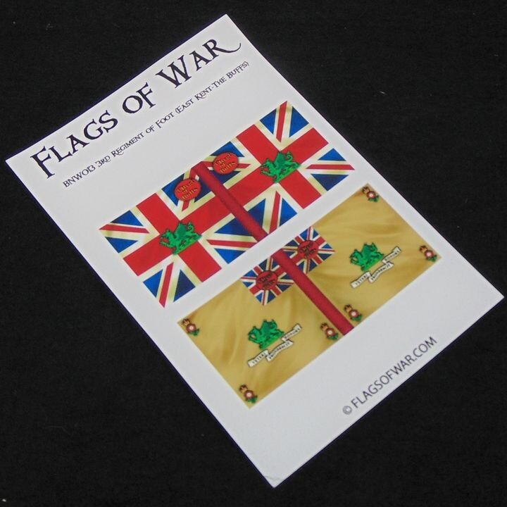 28mm, Flags of War, Napoleonic: British Flags for the 3rd Regiment
