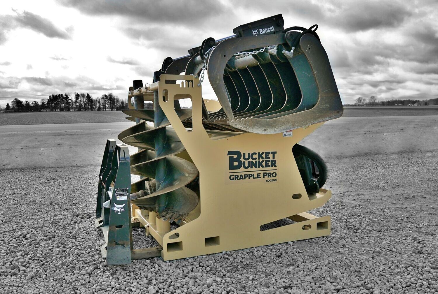 Grapple PRO™ Attachment Rack by Bucket Bunker™