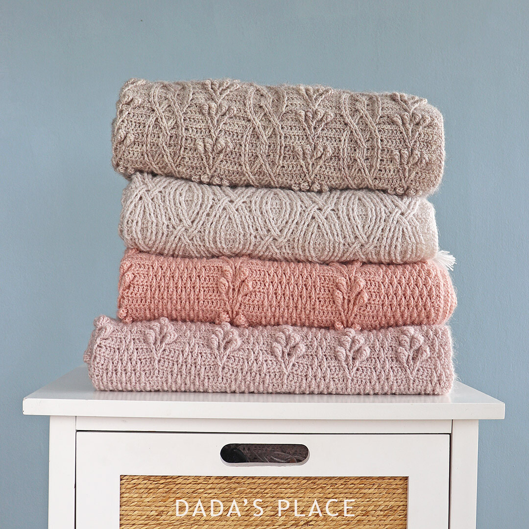 Dada’s shop – PATTERN BUNDLE: 4 Crochet Blanket Patterns