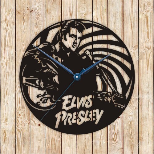 Elvis Presley Clock Vector Cutting File