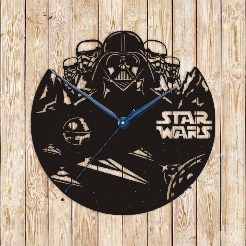 Star Wars Clock Vector Cutting File
