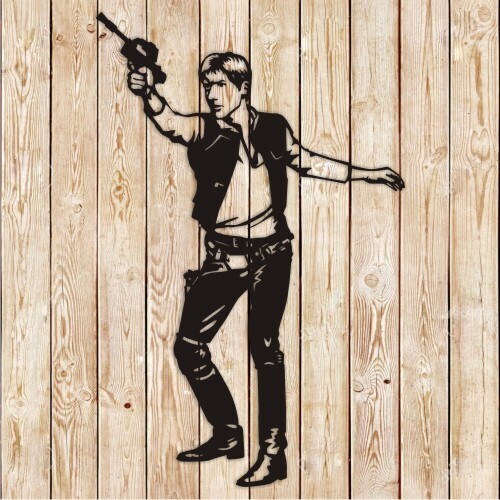 Star Wars Han Solo Vector Cutting File