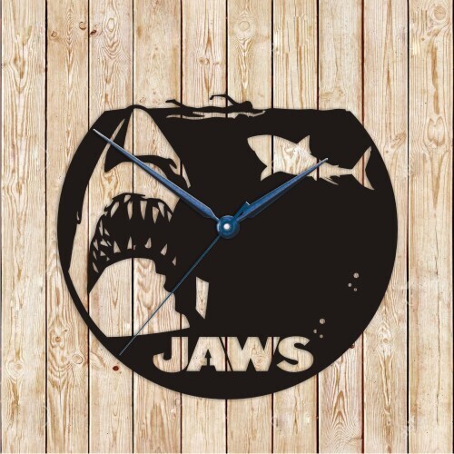 Jaws Clock Vector Cutting File