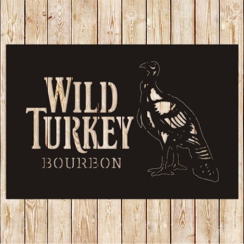 Wild Turkey Whiskey Sign cutting file
