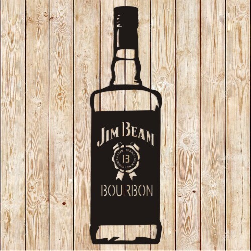 Jim Beam Whiskey Bottle cutting file