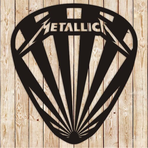 Metallica Guitar Pick Vector Cutting File