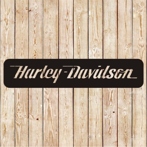 Harley-Davidson Cursive Logo Vector Cutting File