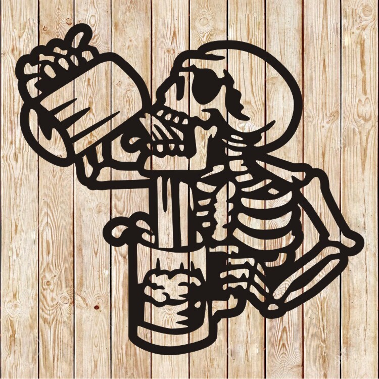 Drinking Skeleton Cutting File