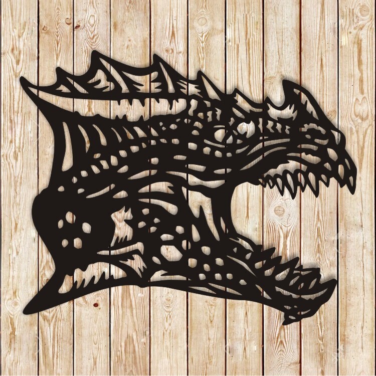 Dragon Head Vector Cutting File