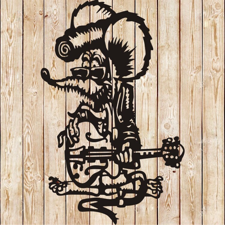 Rat Fink Guitar Elvis Cutting File