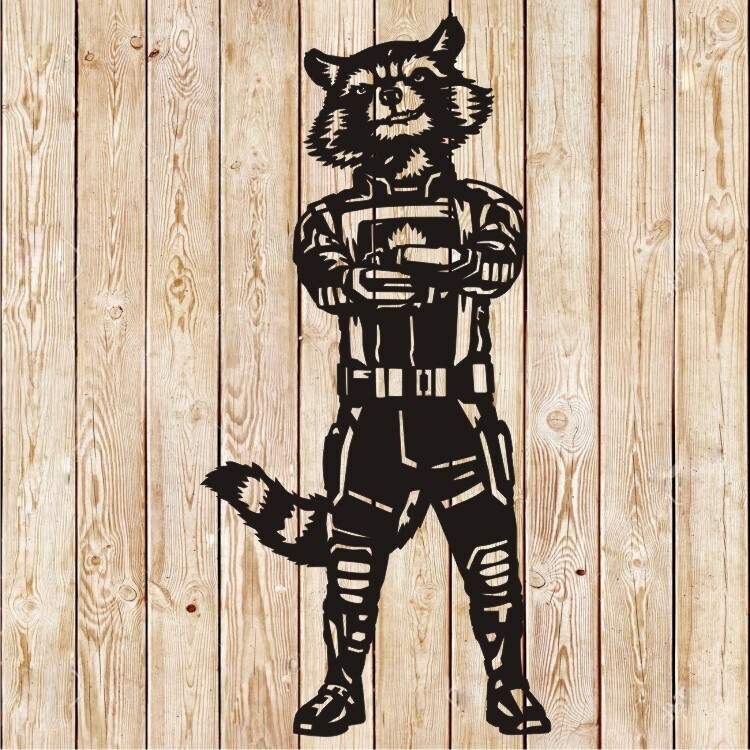 Rocket Racoon cutting file