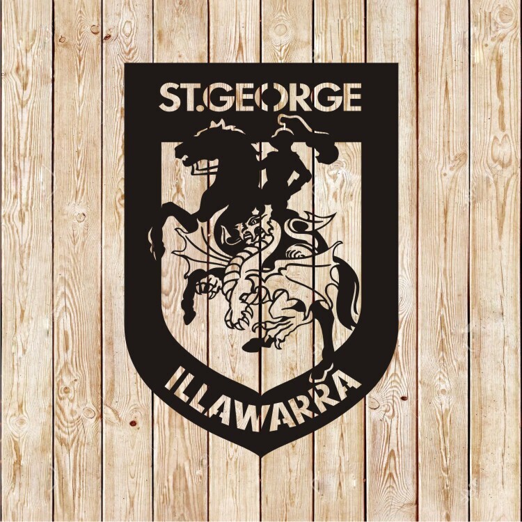 Nrl St. George Illawarra Dragons logo cutting file
