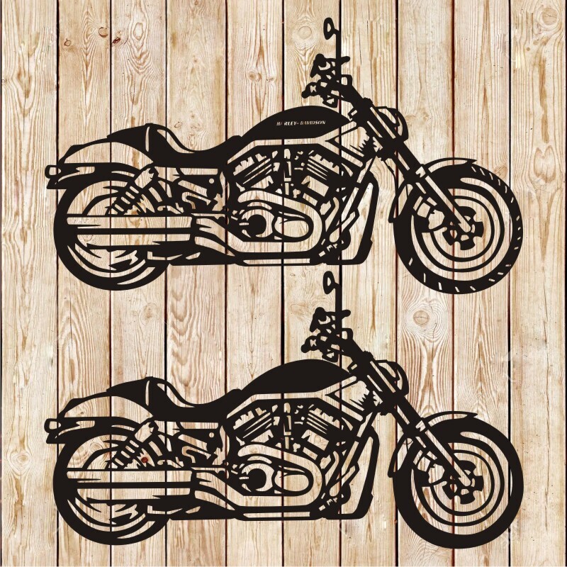 Harley Davidson VRSCA V-Rod motorcycle Vector Cutting File