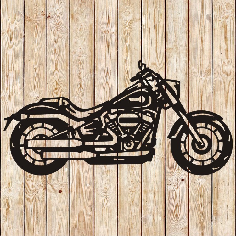 Harley Davidson Fat Boy 2022 motorcycle Vector Cutting File