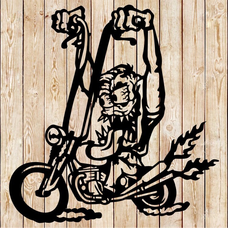 Fink Muscle Monster Chopper Hot Rod Cutting File