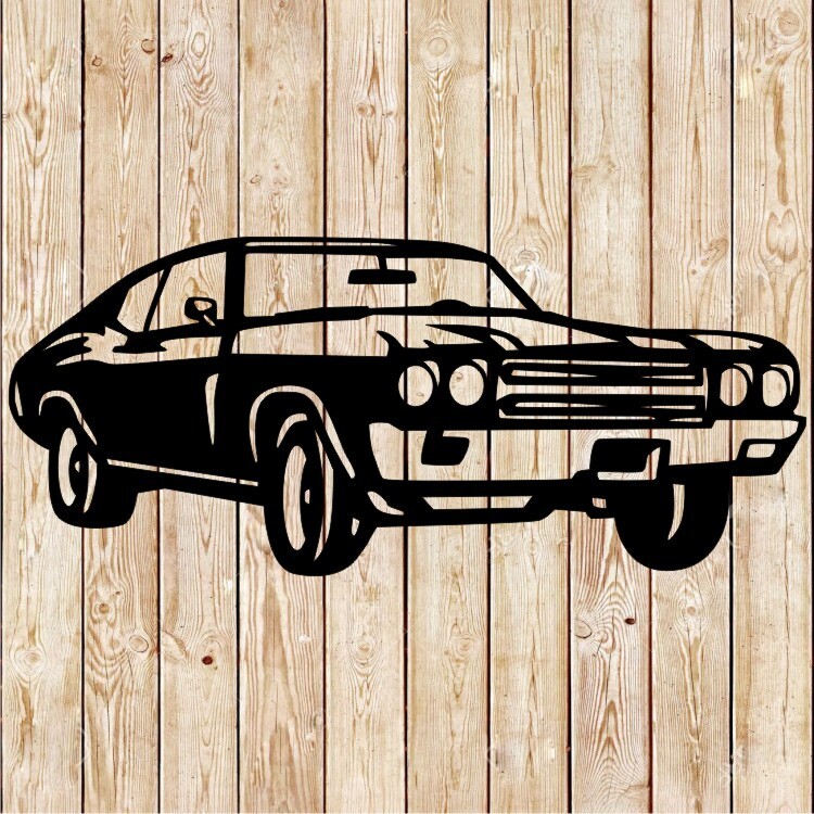 Car Chevelle 1970 Vector Cutting File