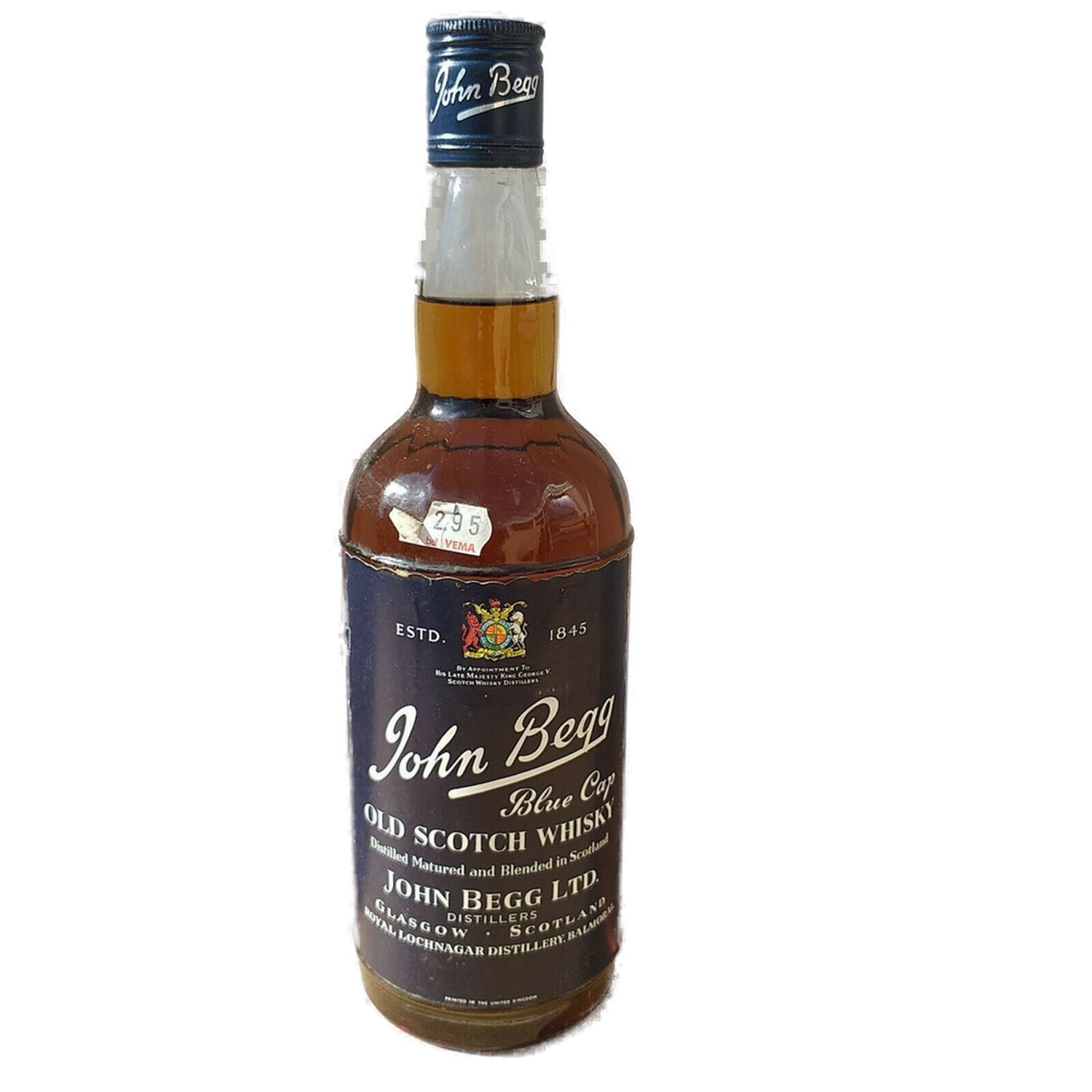 John Begg Blue Cap Old Scotch Whisky Scotland 43% VOL. (1x0,7ltr.)